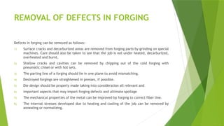 forging and rolling mechanical test defects | PPT