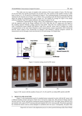 Rogowski coil sensor in the digitization process to detect partial discharge | PDF