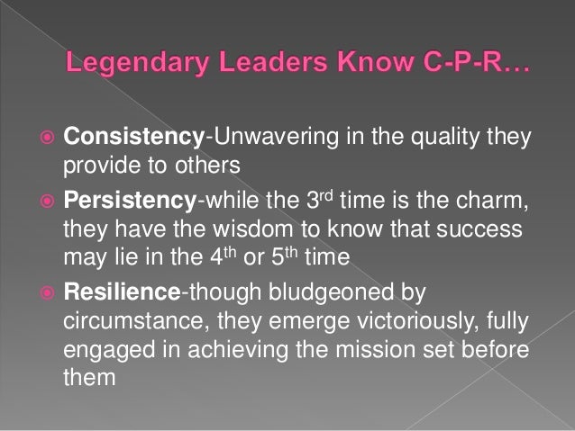 Legendary Leadership