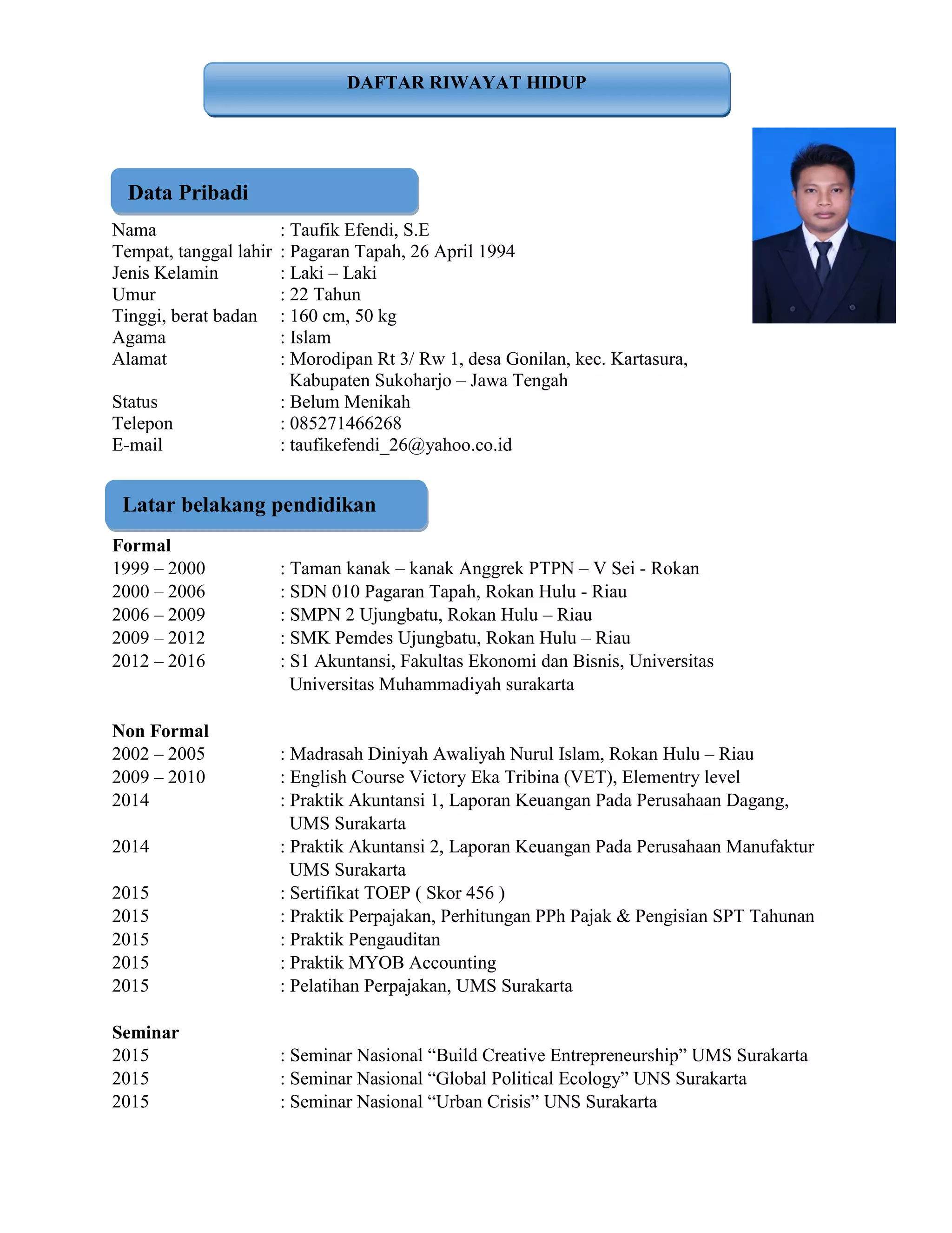 CV. Taufik Efendi | PDF