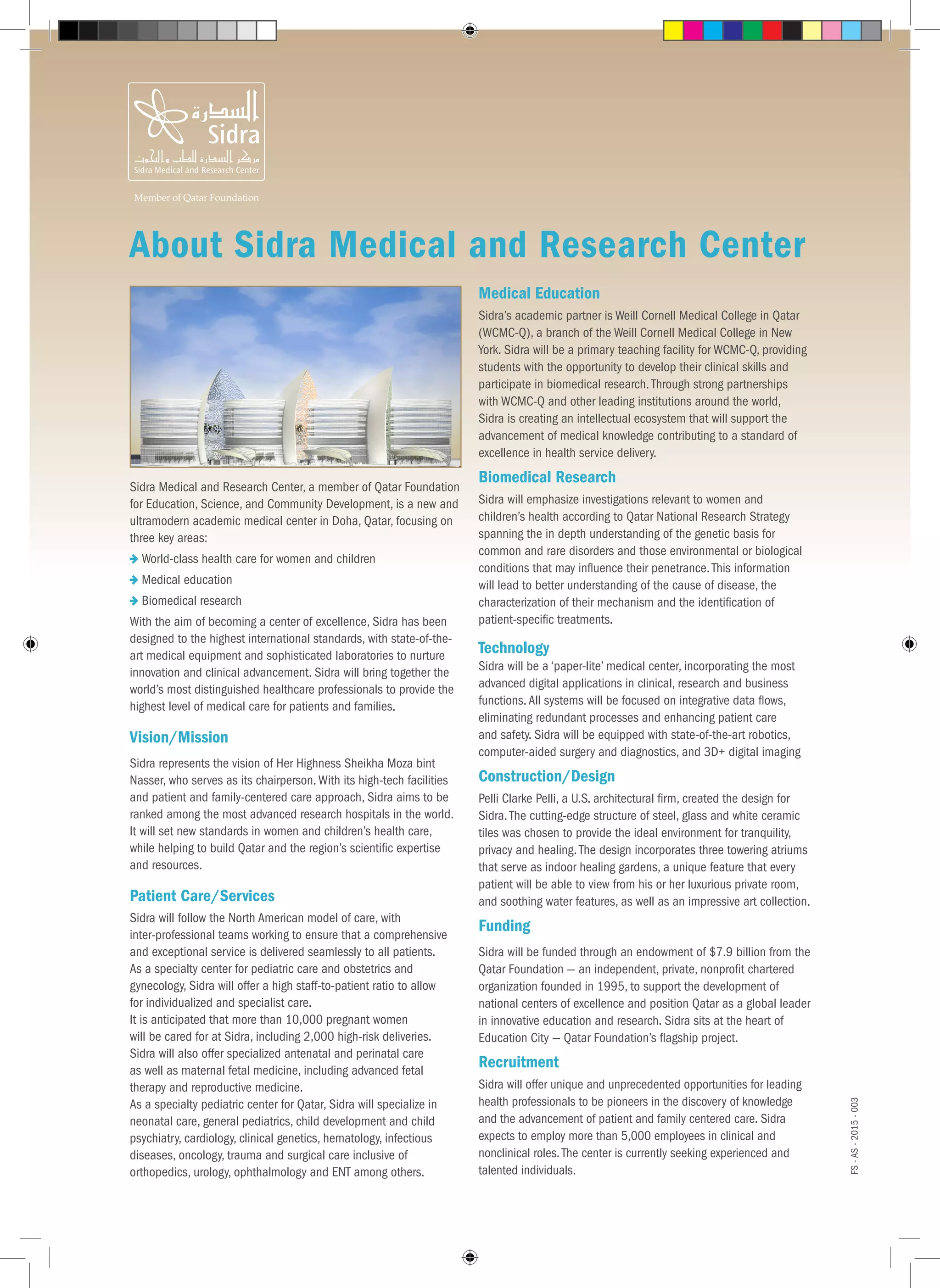 Sidra Fact Sheet | PDF