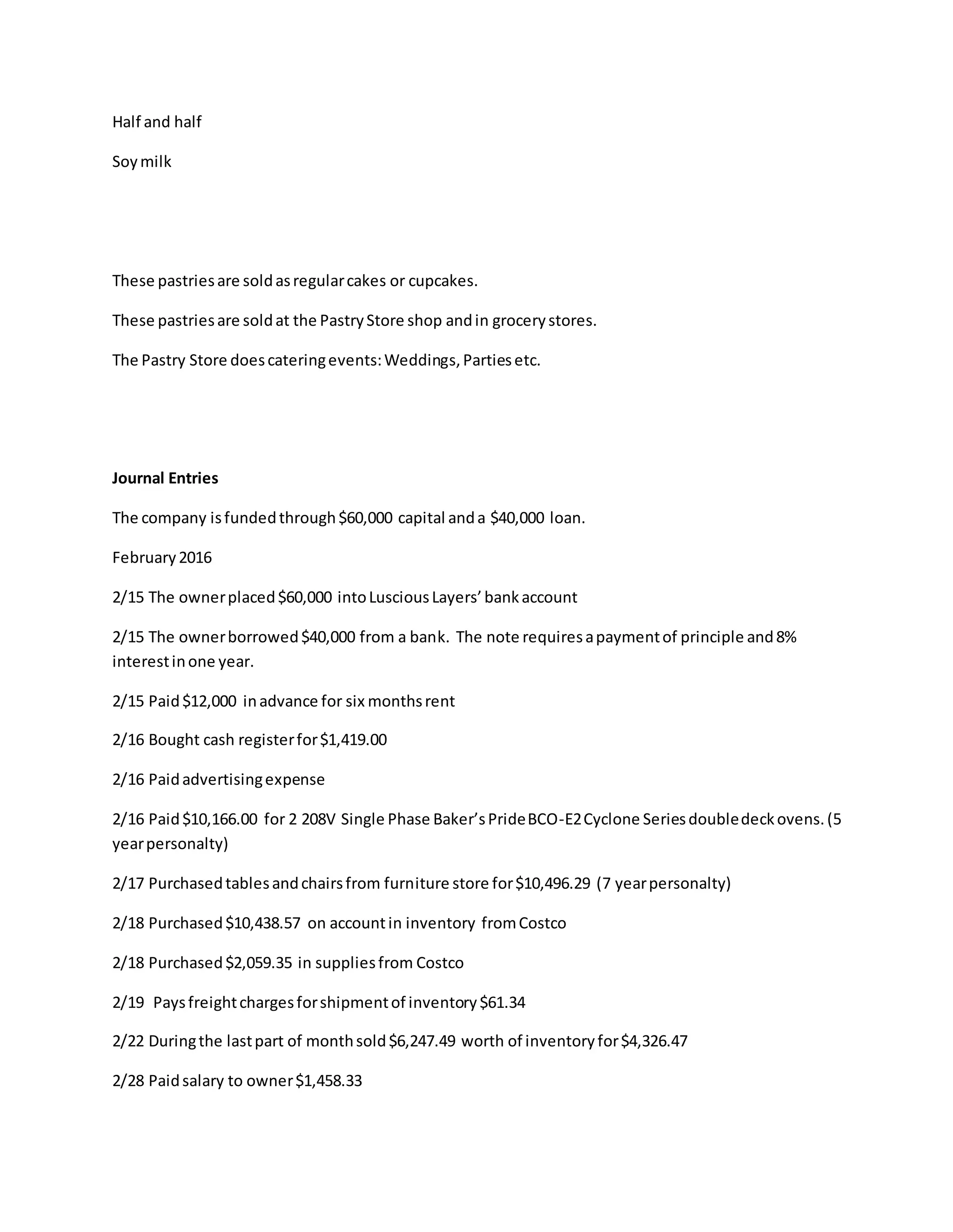 Luscious Layers Bakery - Haley | PDF