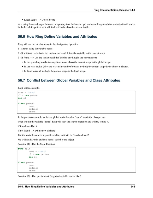 The Ring programming language version 1.4.1 book - Part 20 of 31 | PDF