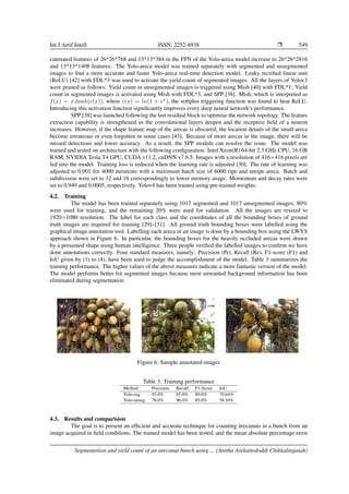 Segmentation and yield count of an arecanut bunch using deep learning techniques | PDF