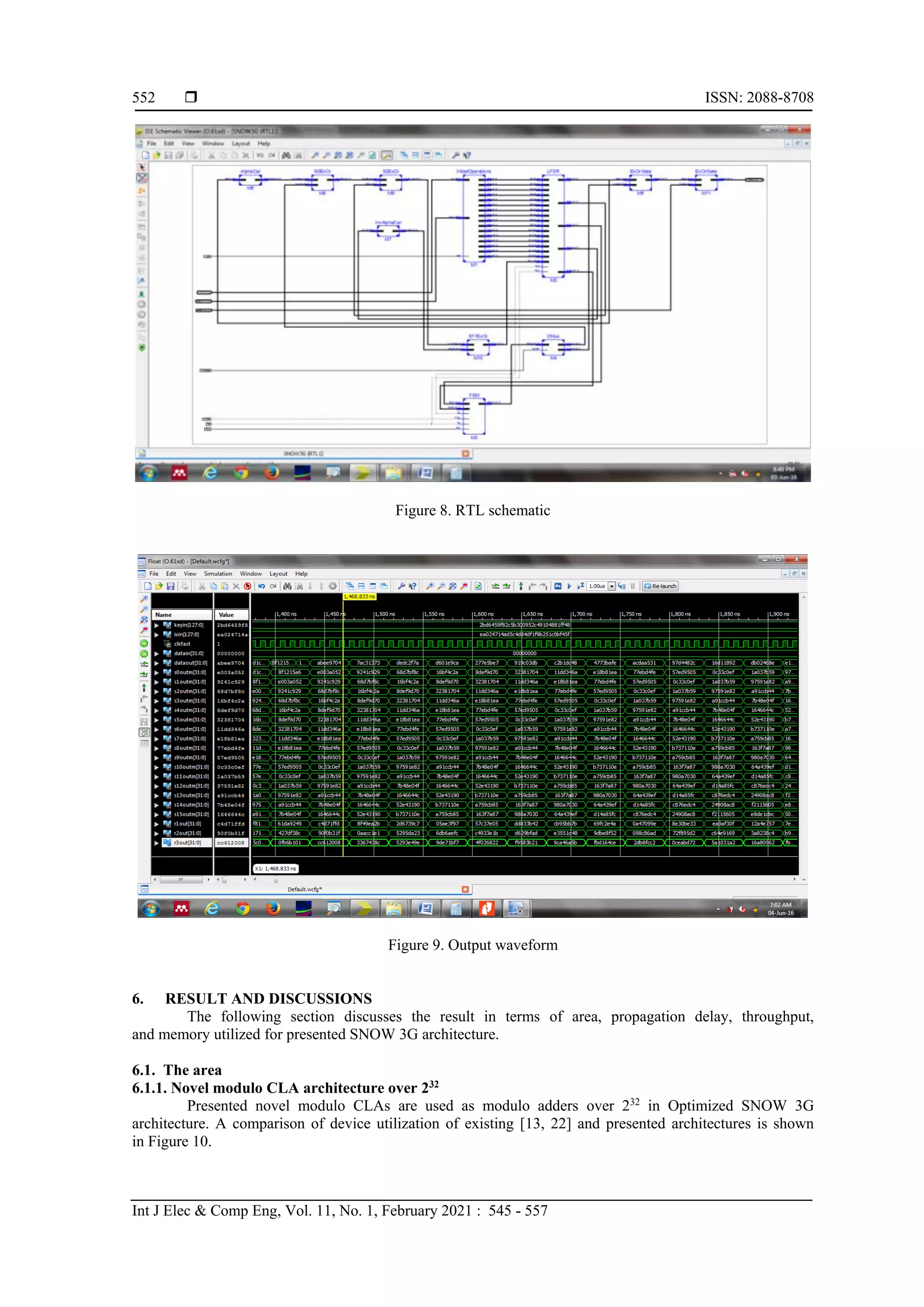 Optimized architecture for SNOW 3G | PDF | Information and Network Security | Computing
