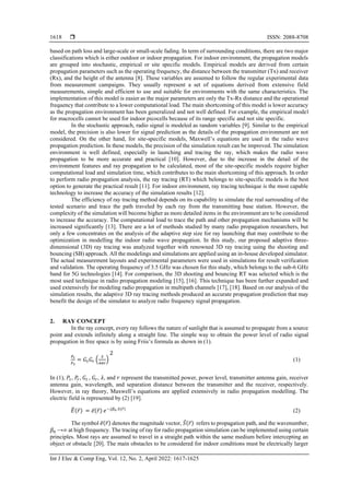 Adaptive 3D ray tracing approach for indoor radio signal prediction at 3.5 GHz | PDF | 3-D ...