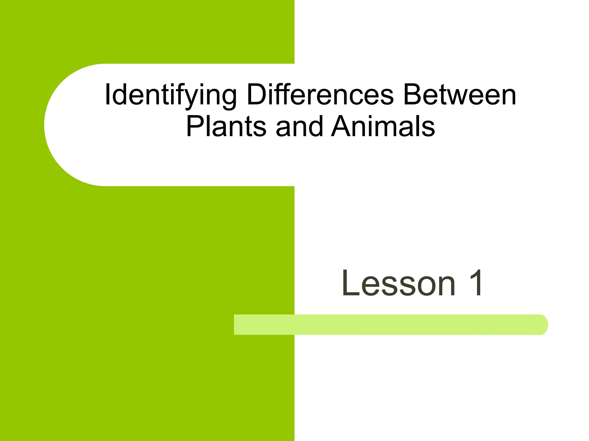 Identifying Plants and Animals Difference .ppt