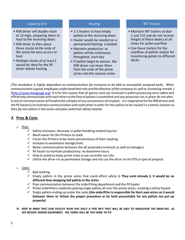 Pallet Processing proposal | DOCX