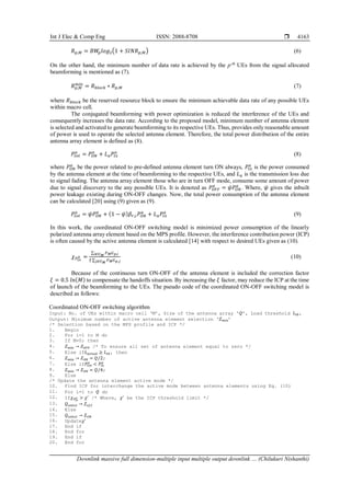 Downlink massive full dimension-multiple input multiple output downlink beamforming analysis at ...