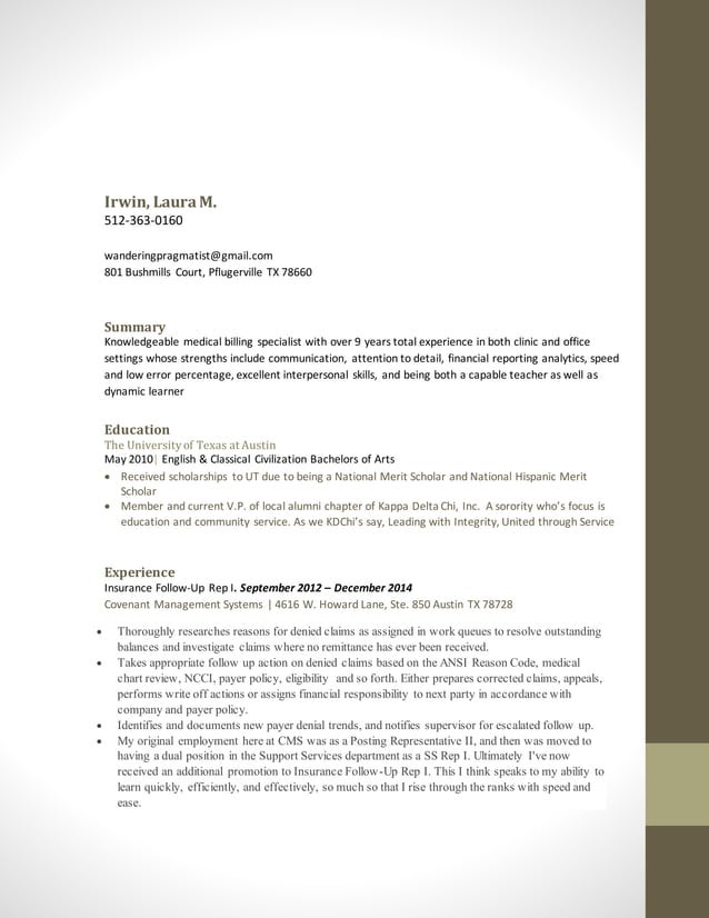 Laura Resume 10-8 | PDF