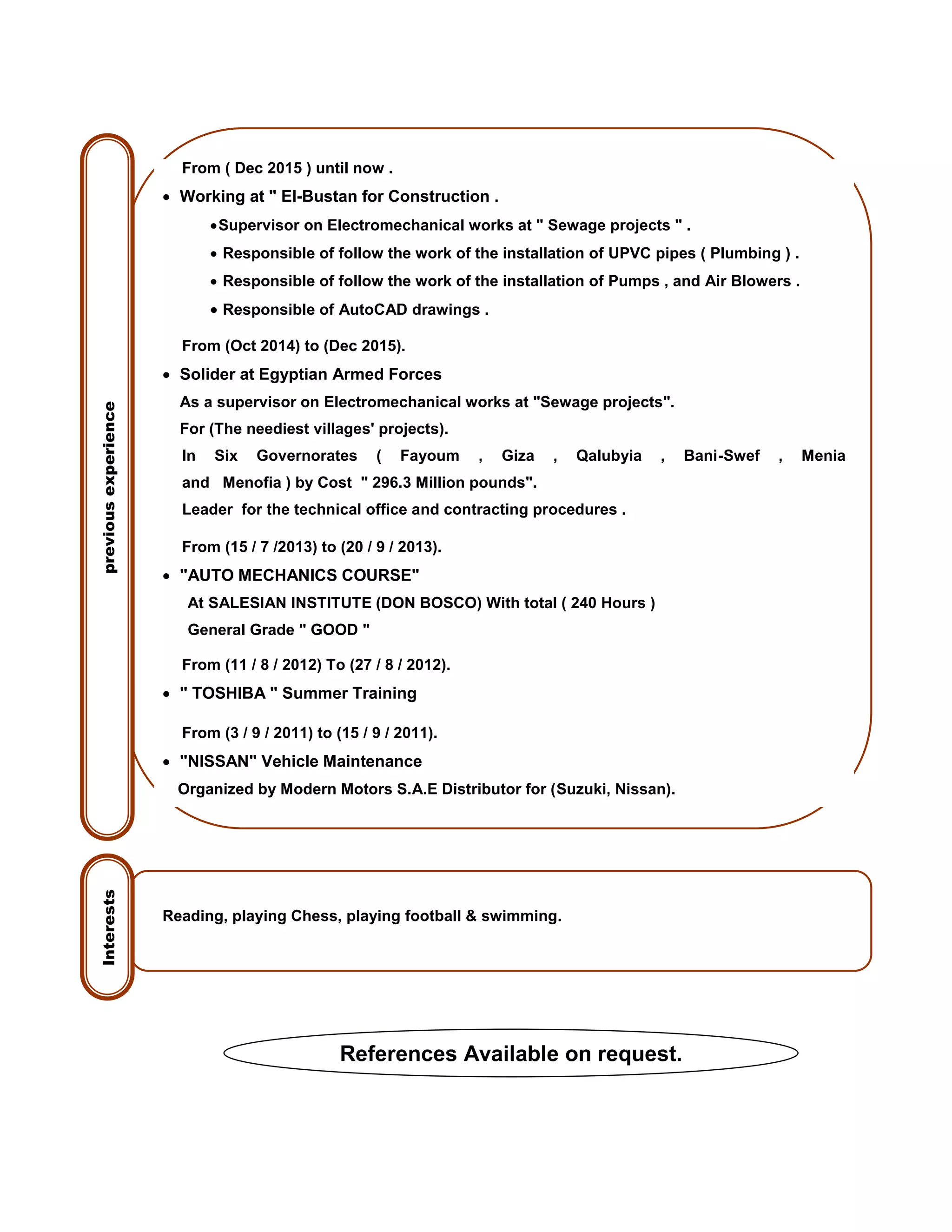 mohammed elsayed Cv | PDF