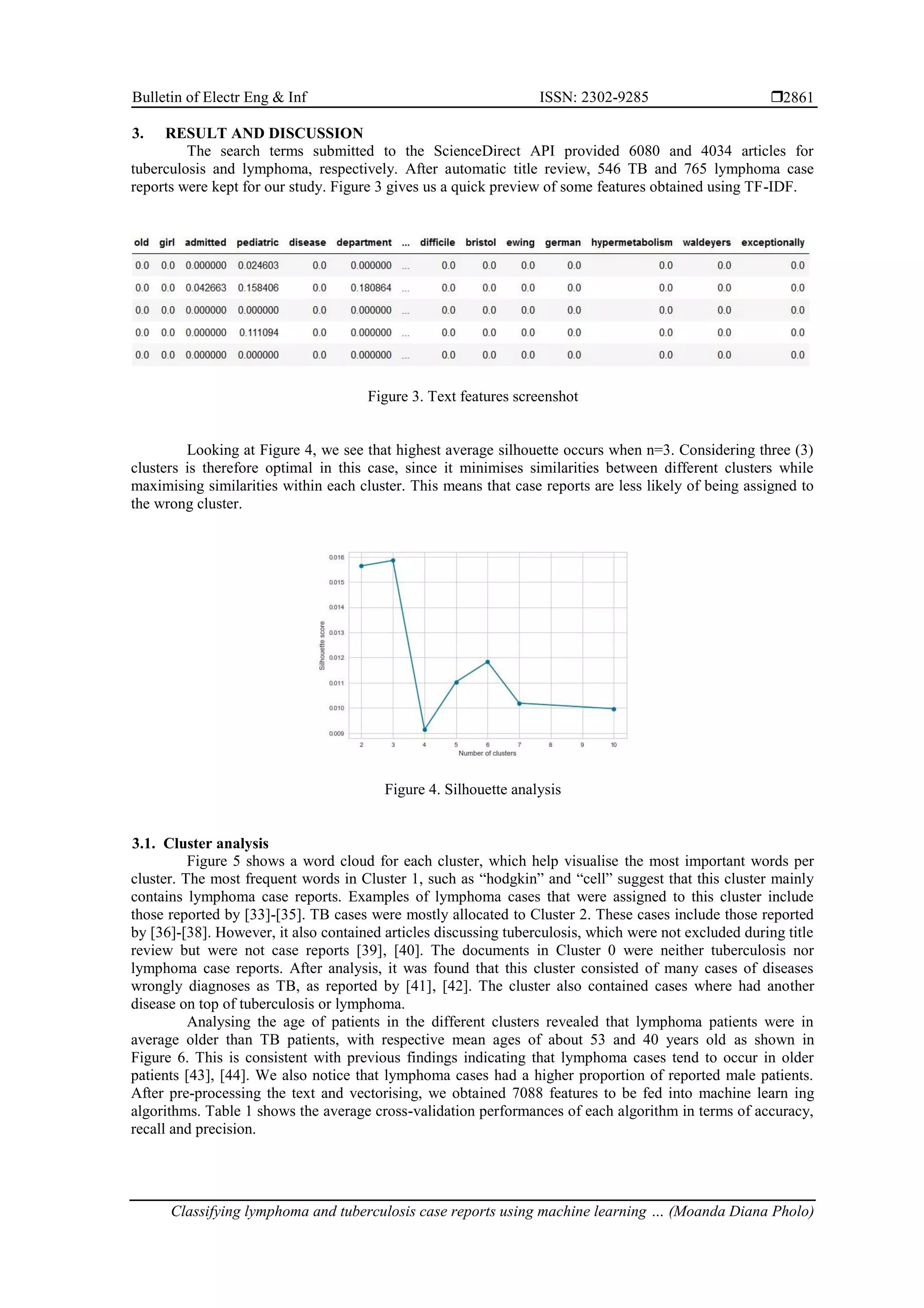Classifying lymphoma and tuberculosis case reports using machine ...