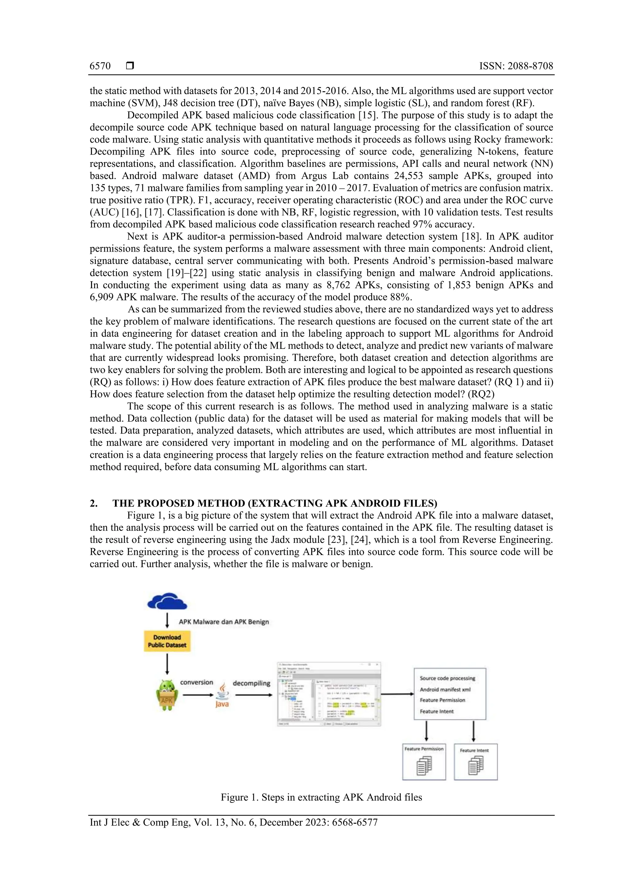 Android-manifest extraction and labeling method for malware compilation ...