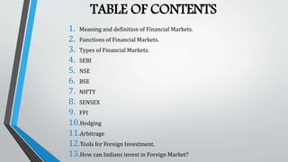 FINANCIAL MARKETS | PPTX