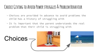 Giving Choices- A Useful Parenting Tool | PPTX