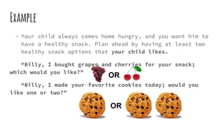Giving Choices- A Useful Parenting Tool | PPTX