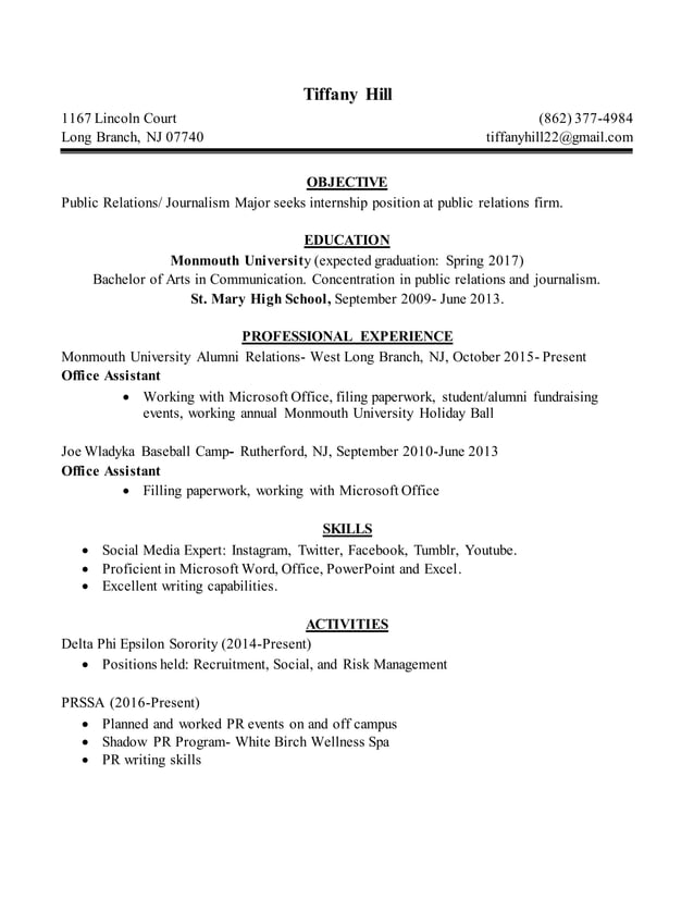 Tiffany Hill- Resume | DOCX