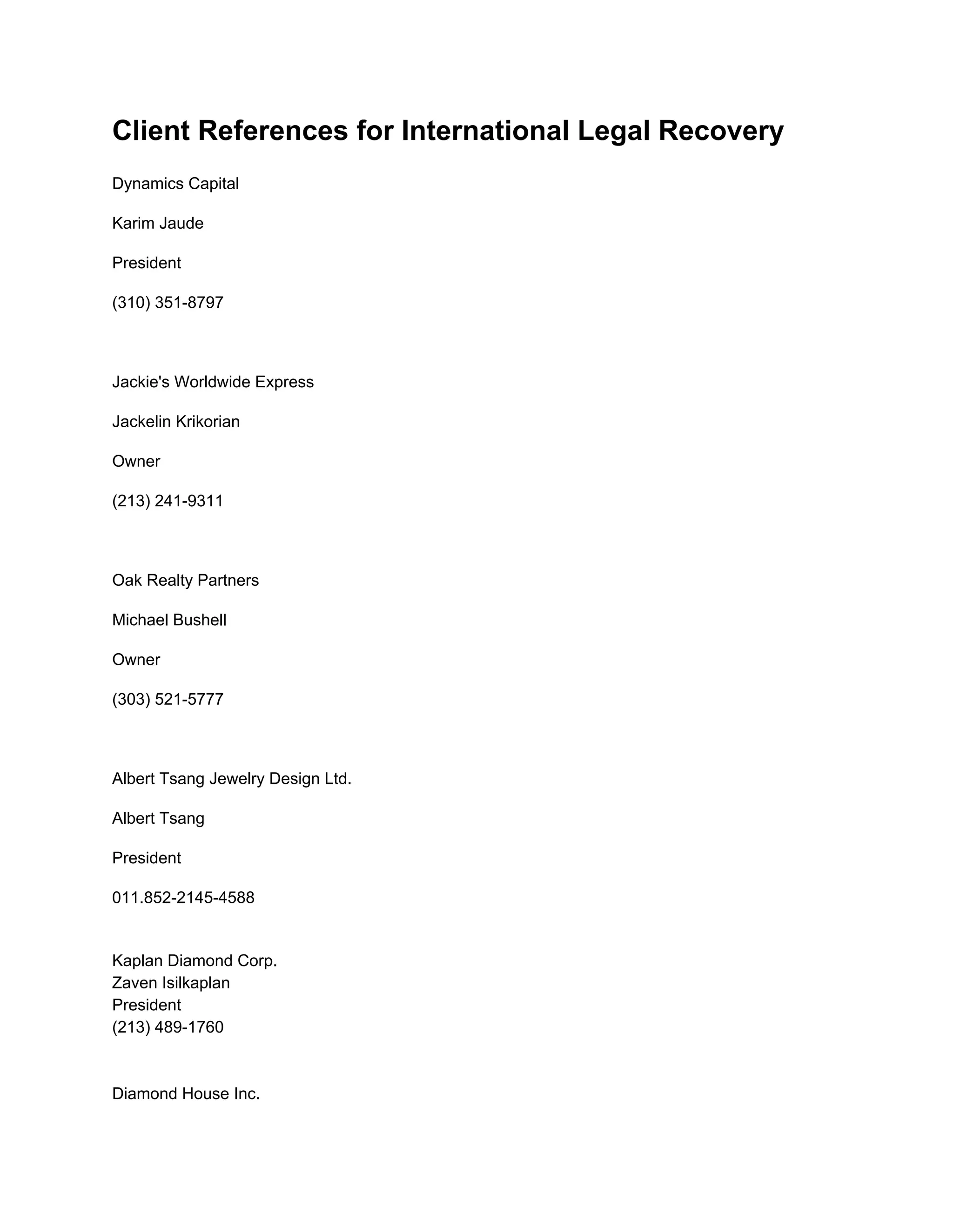 ClientReferences | PDF