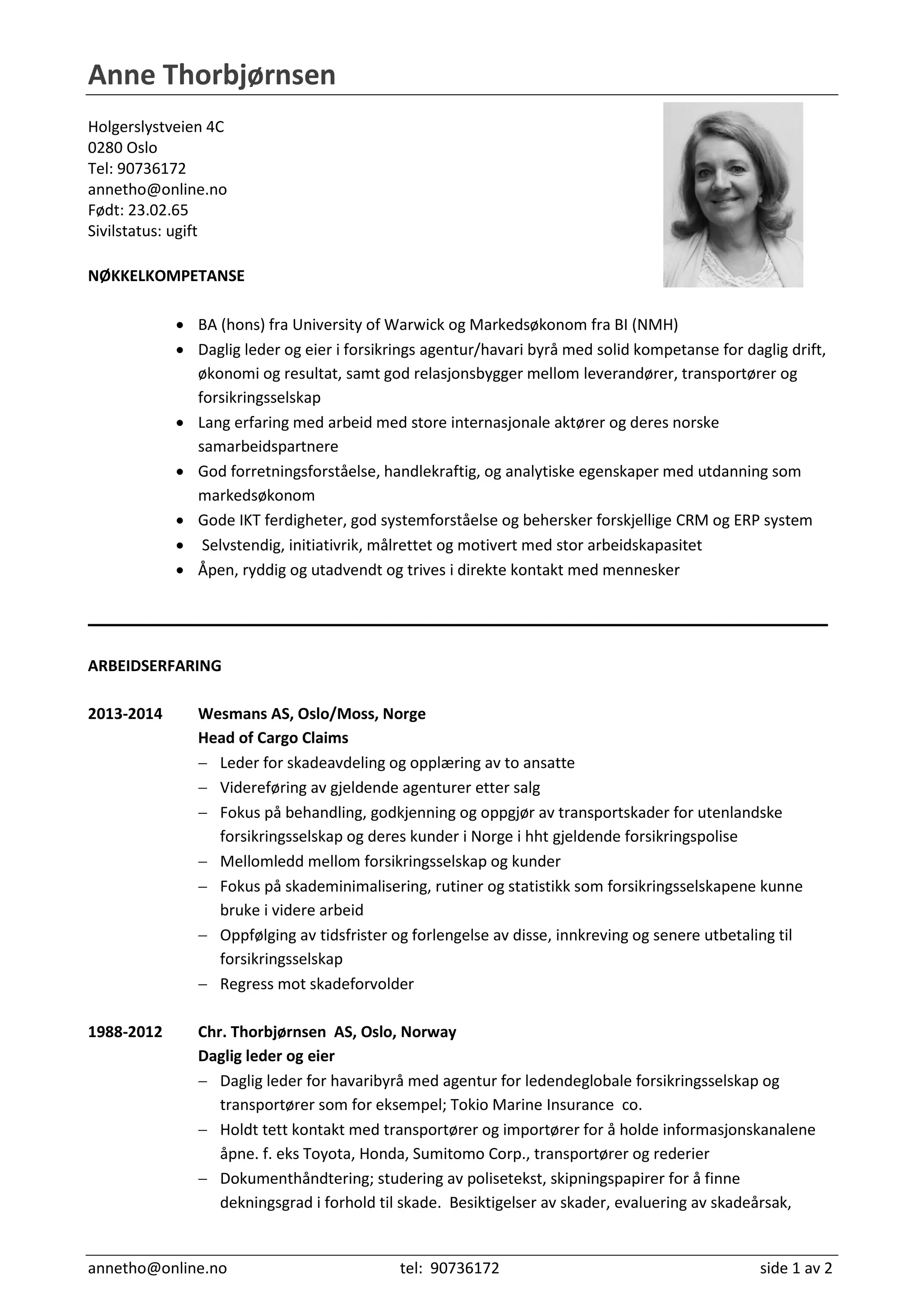 anne cv | PDF