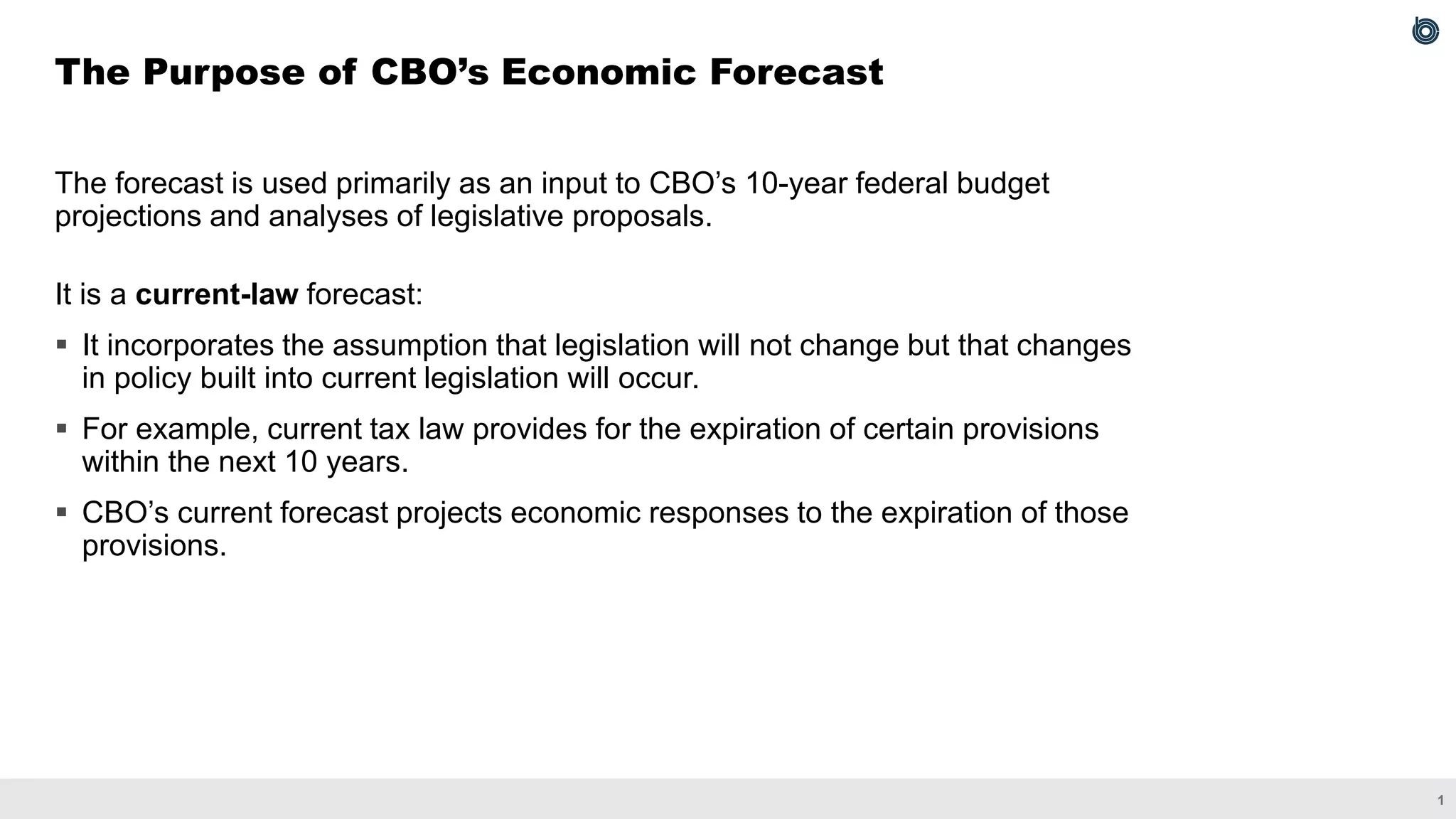 CBO’s Economic Forecast: Understanding Productivity Growth | PDF ...