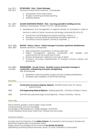 CM CV | PDF