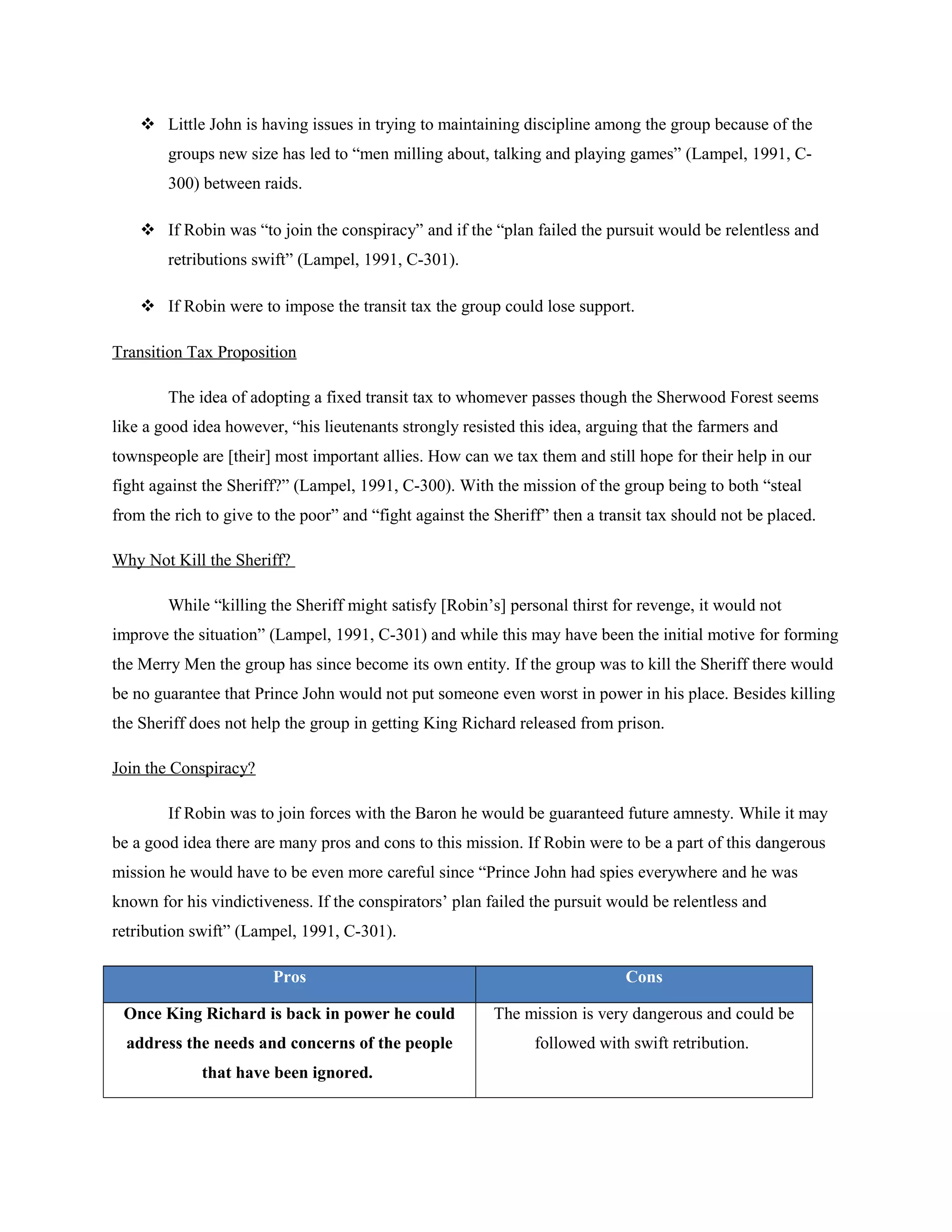 Robin Hood Case Study | DOC
