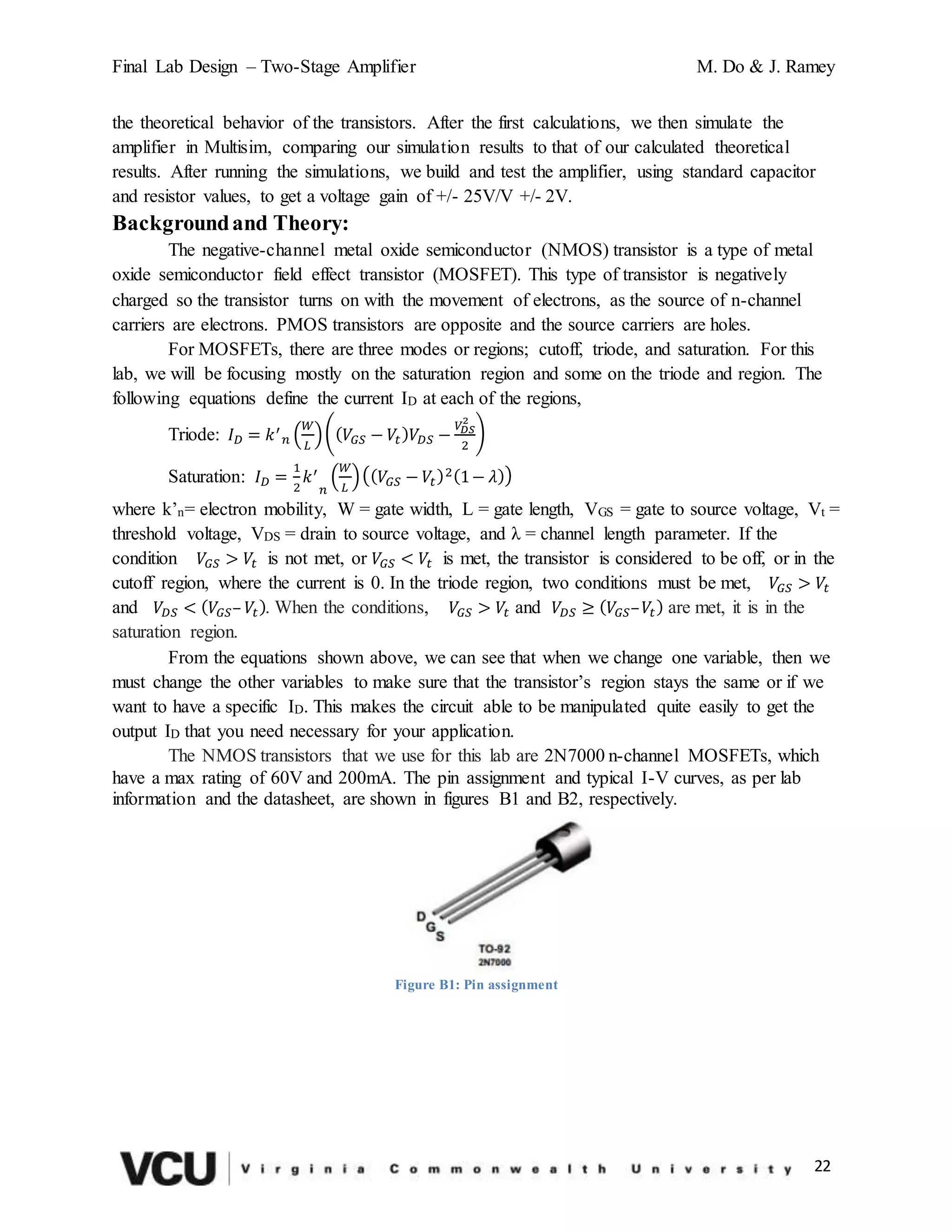 Two Stage Amplifier | DOCX