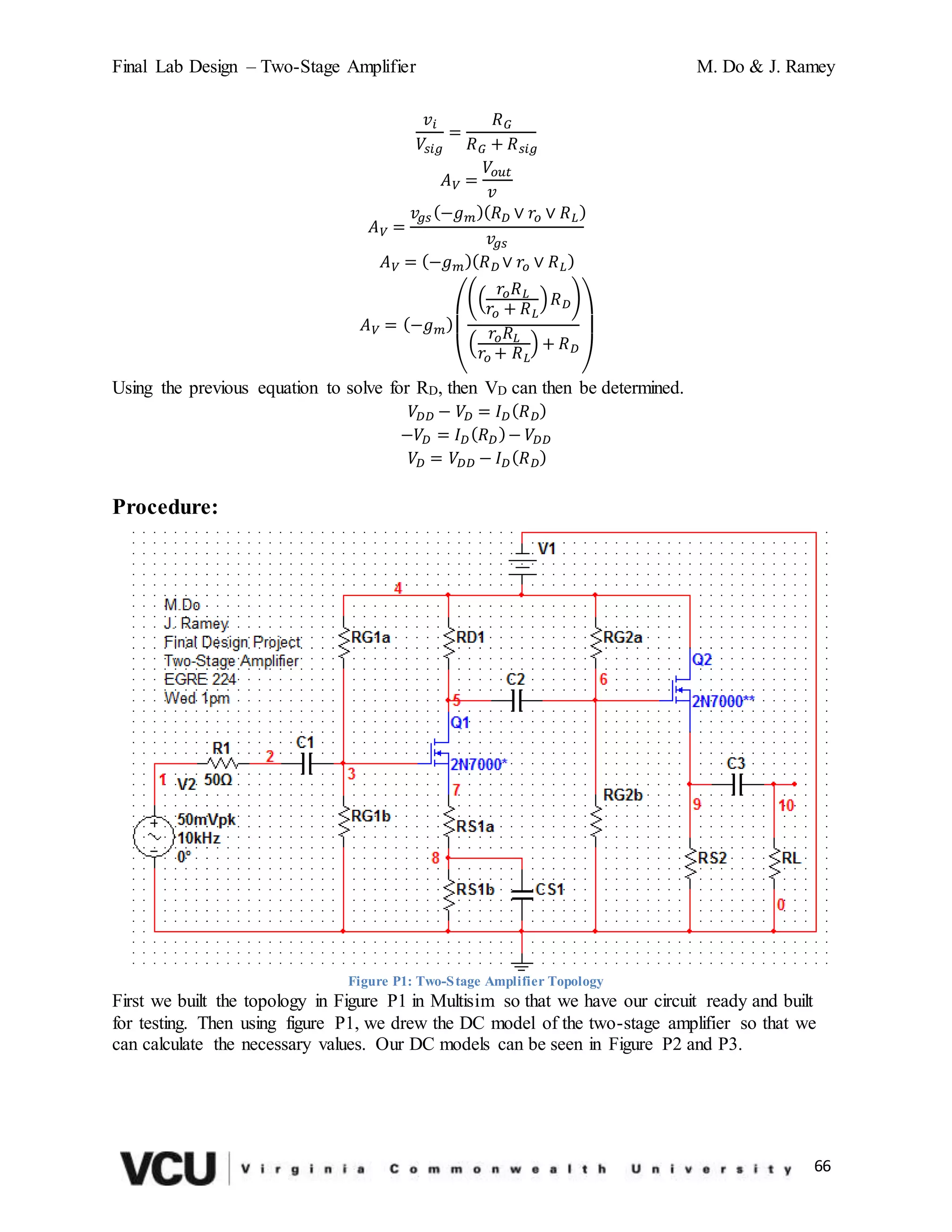 Two Stage Amplifier | DOCX