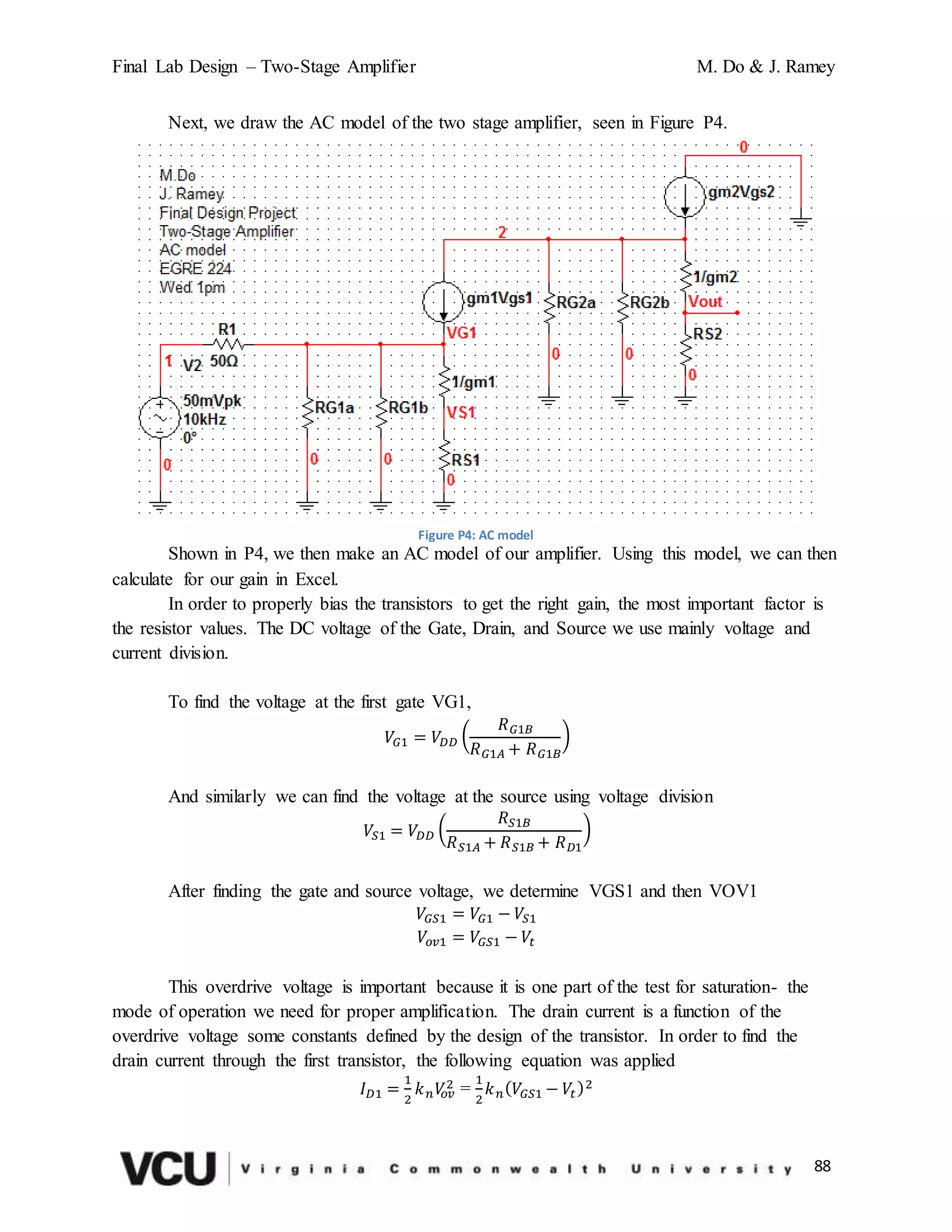 Two Stage Amplifier | DOCX