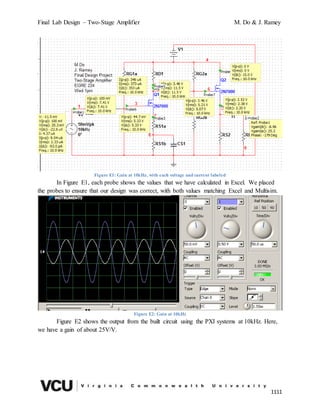 Two Stage Amplifier | DOCX
