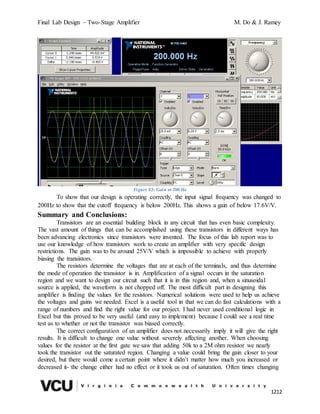 Two Stage Amplifier | DOCX