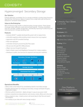 Cohesity-One-Pager | PDF