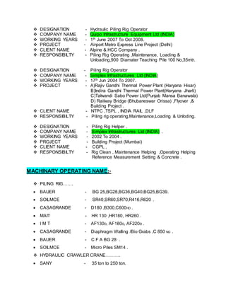 PILINH RIG OPERATOR | DOCX