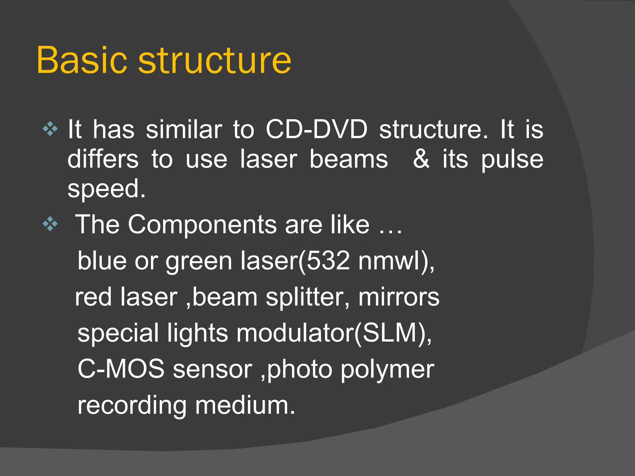 Holographic versatile disc | PPT