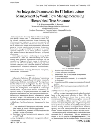 574An Integrated Framework for IT Infrastructure Management by Work ...