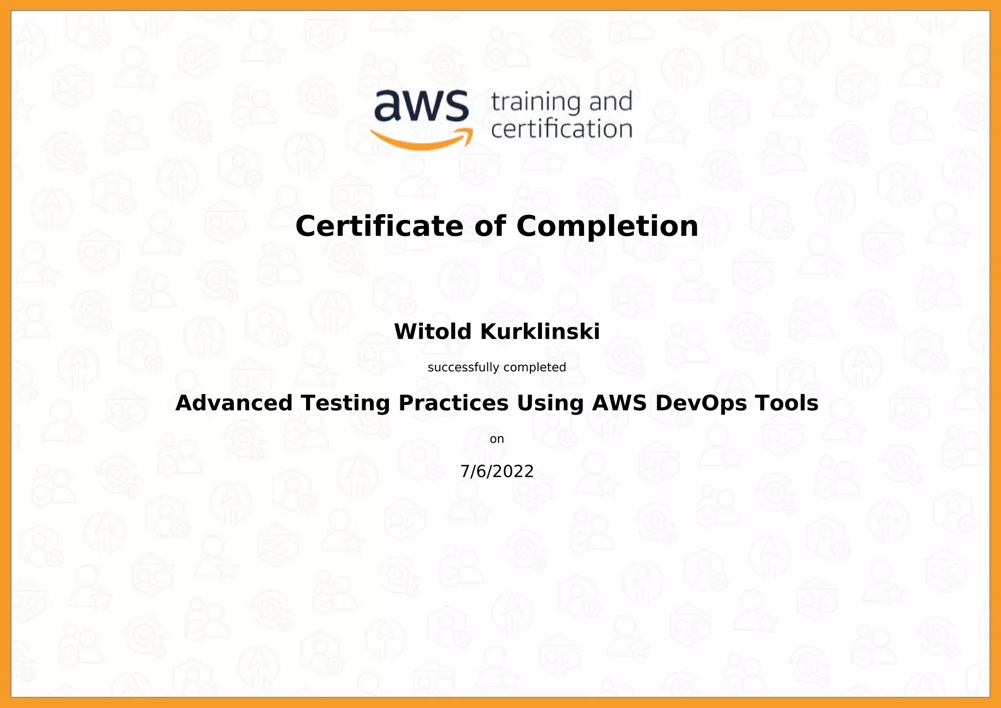 Aws Advanced Testing Practices W Aws Devops Tools Ppt