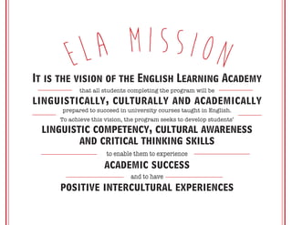 ELA Mission Statement Final copy | PDF