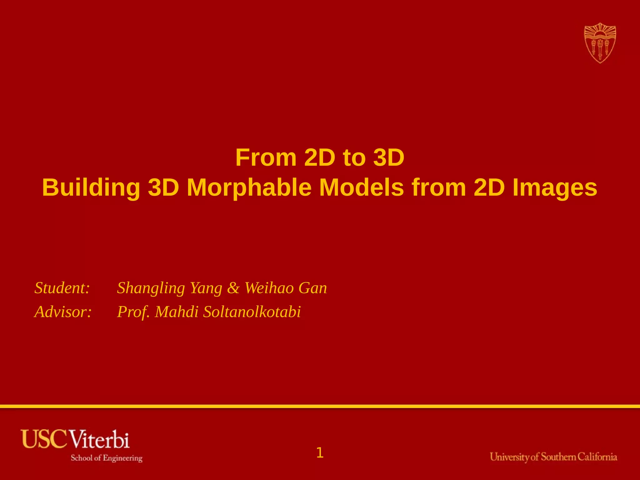 Building 3D Morphable Models from 2D Images | PDF | 3-D Graphics | Computer Software and ...