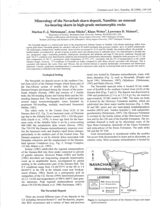 Nörtemann et al - Mineralogy of the Navachab Skarn deposit, Namibia | PDF
