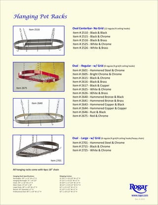 Rogar Pot Rack Catalog 10_8_15 | PDF