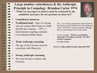 Cosmology and Numbers jfK | PPT