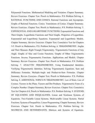 Algebra and Trigonometry 9th Edition Larson Solutions Manual | PDF