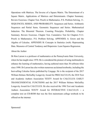 Algebra and Trigonometry 9th Edition Larson Solutions Manual | PDF