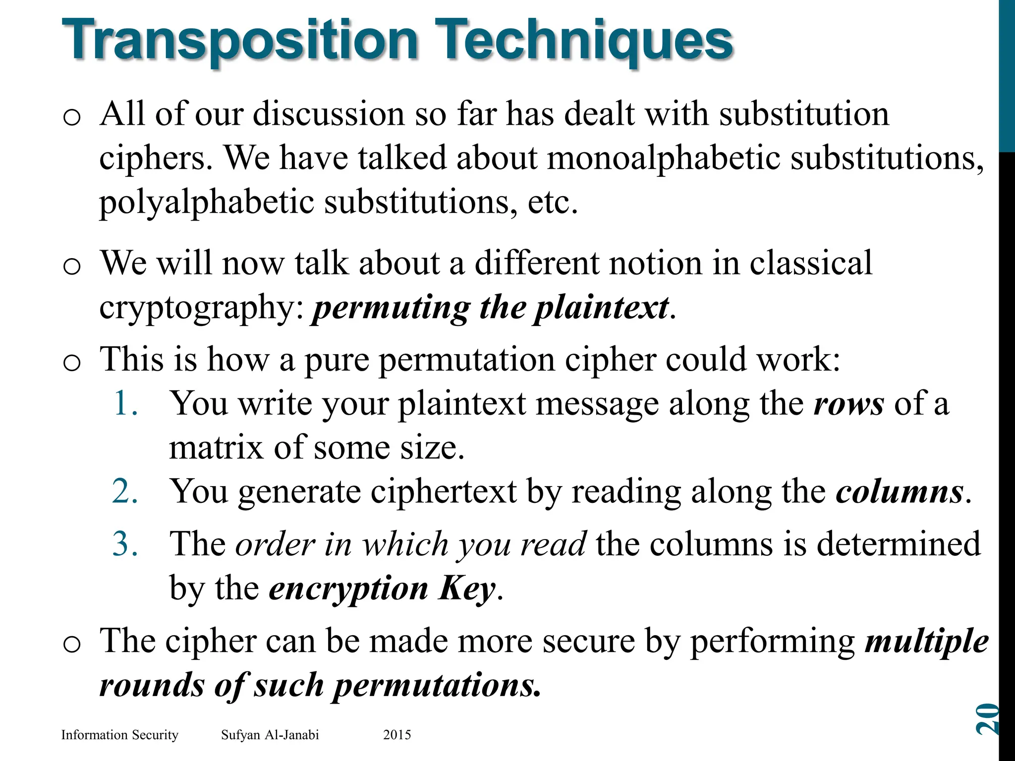 Classical Encryption Algorithm Vigener Cipher Pdf