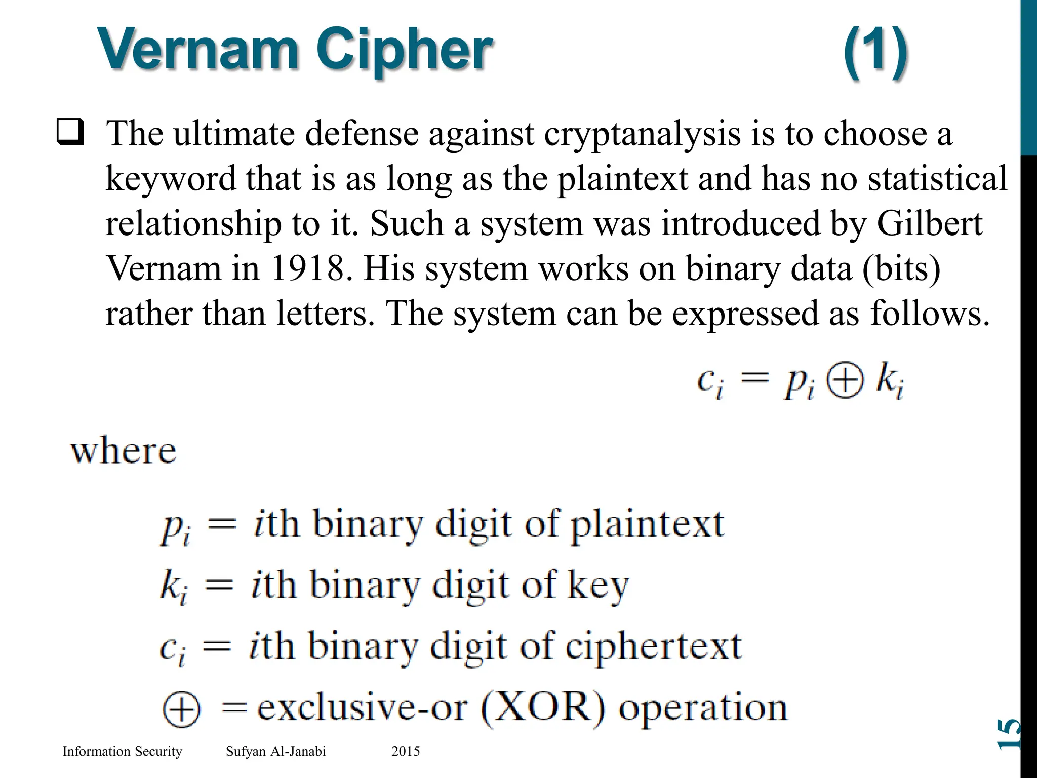 Classical encryption algorithm vigener cipher | PDF