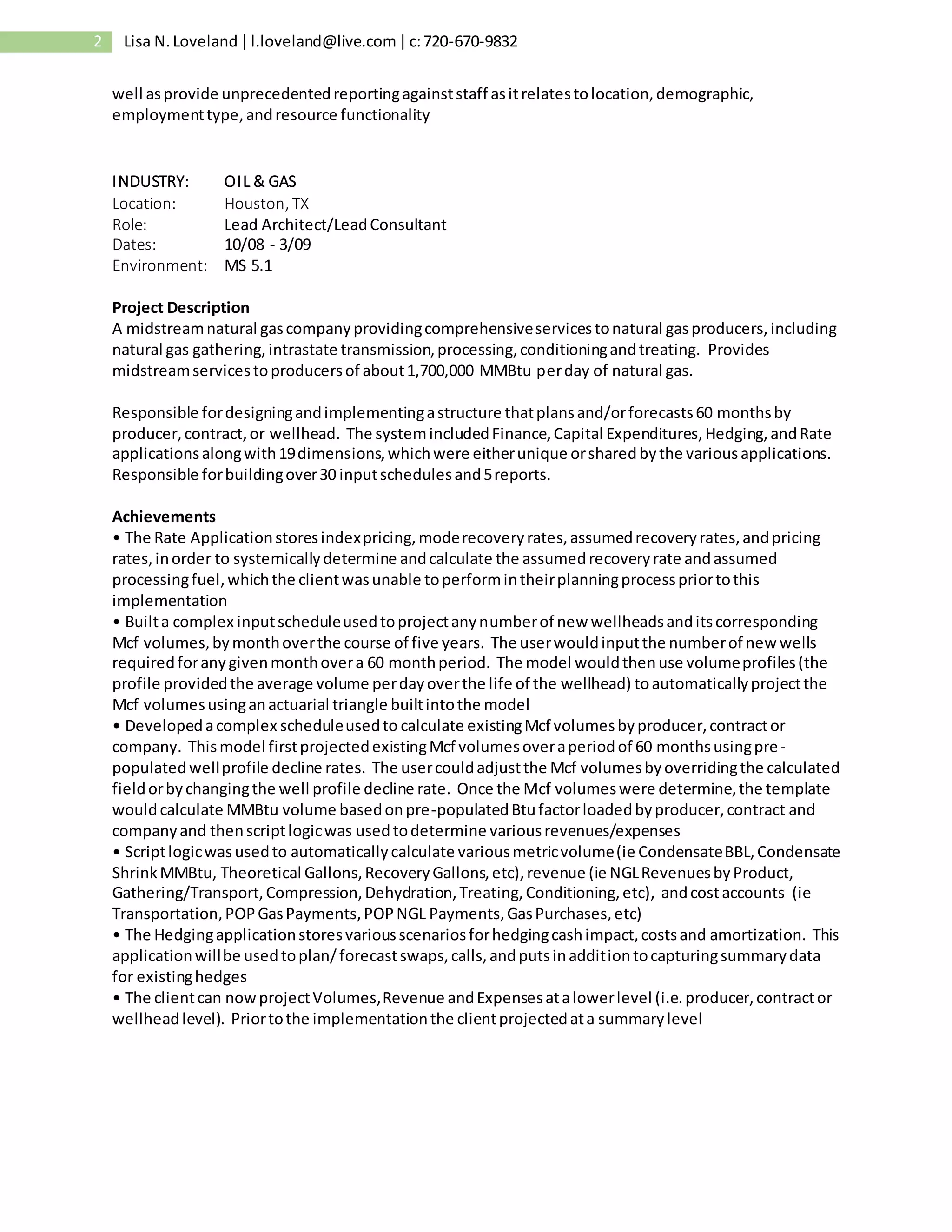 Project Resume - HCL-Axon | DOCX