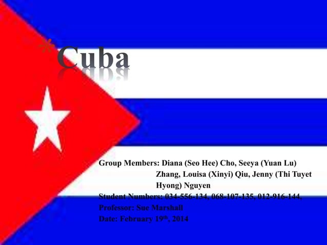 Cuba Presentation | PPTX | North America Travel | Travel Locations