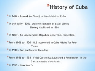 Cuba Presentation | PPTX