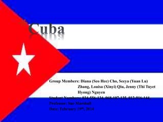Cuba Presentation | PPT