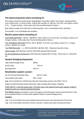 2800m3 TSHD DELTA Brochure. V02 JR | PDF